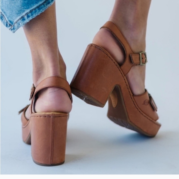 Born | Shoes | Born Browyn Platform 0 Leather Tan Brushed Antique ...